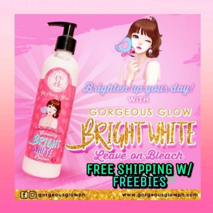 ORIGINAL ‼️ BRIGHT WHITE LEAVE ON BLEACH LOTION by GORGEOUS GLOW PH ...