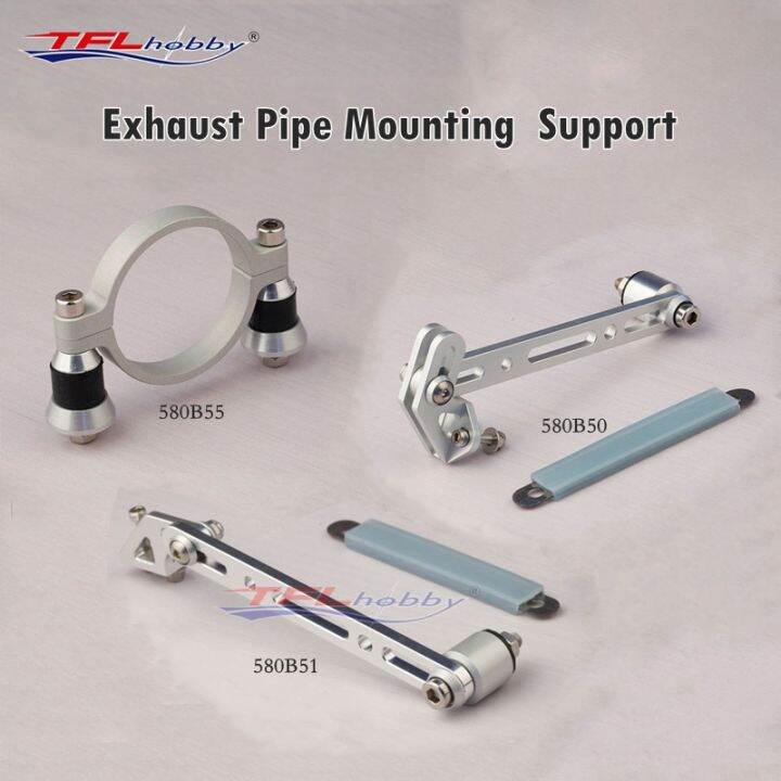 RC Boat Exhaust Pipe Mount Aluminum Alloy Exhaust Pipe Mounting Support ...