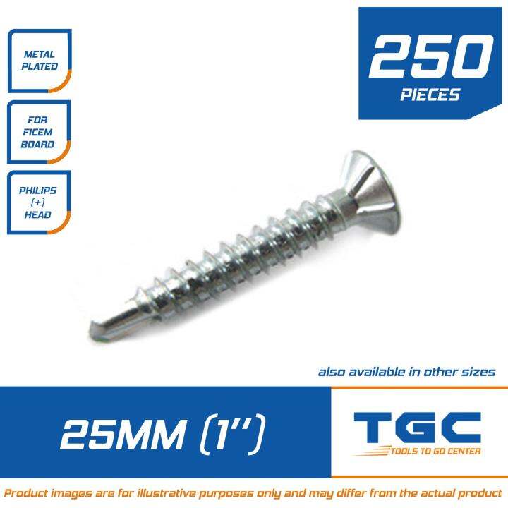 250 PCS Window Screw 1 inch ( 25 mm ) Self Drilling also called ...