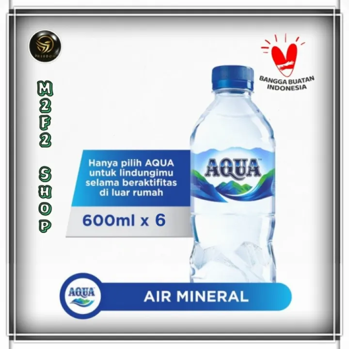 Air Mineral Aqua Botol Tanggung - 600 ml (Kemasan 6 Pcs) | Lazada Indonesia