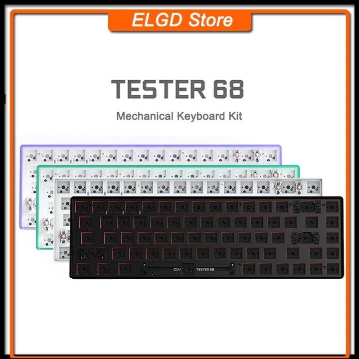 CIY Tester68 GK68 65 Layout 2.4G/Bluetooth Wireless Mechanical Keyboard ...