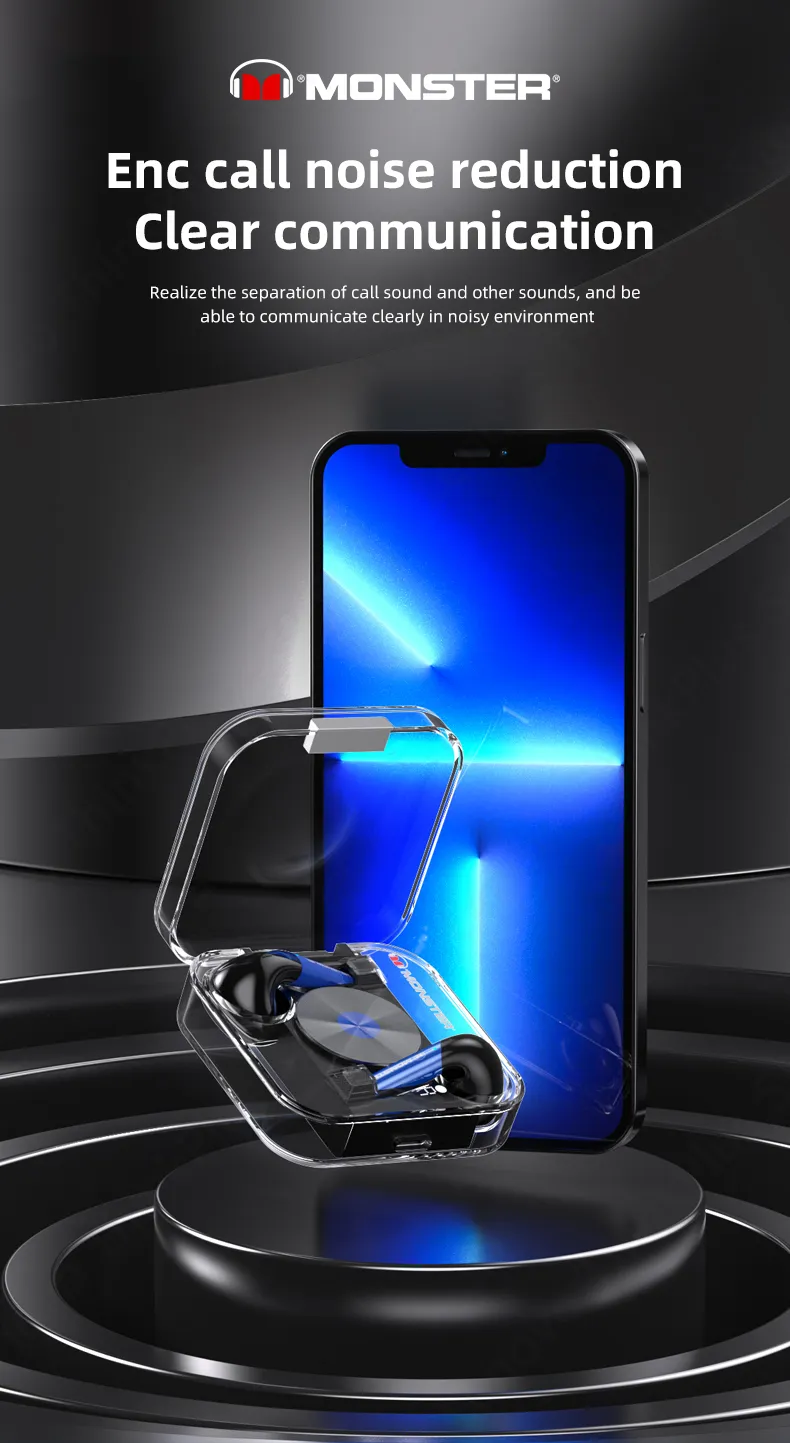 MONSTER Audifonos inalámbrico bluetooth 5.2 monster xkt01 | falabella.com