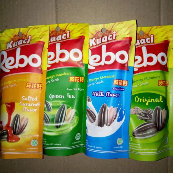 kuaci rebo 150 gr greentea/kwaci rebo original/milk/caramel | Lazada ...