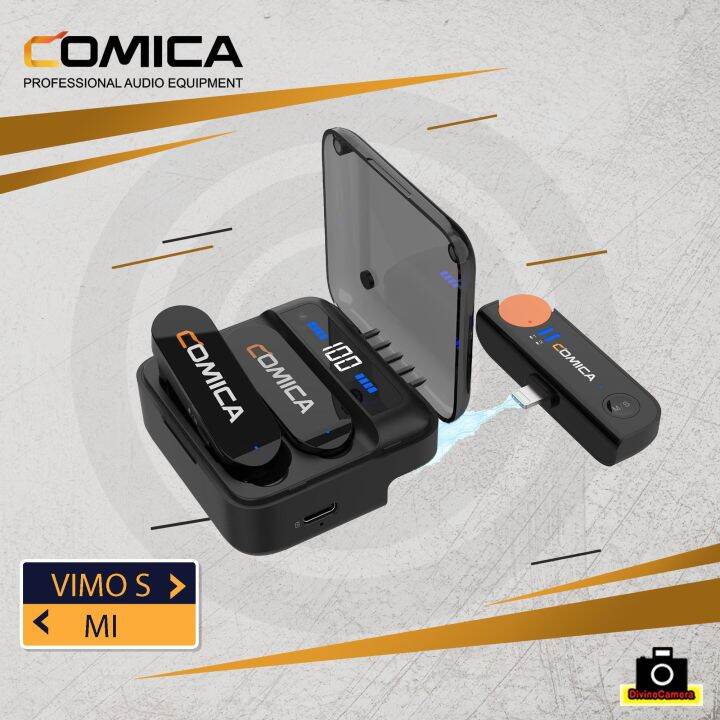 Comica Vimo S UC/VIMO S MI 2.4G Dual-channel Mini Wireless Microphone ...