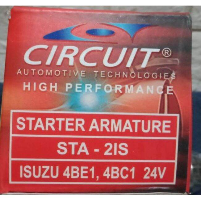 Starter Armature For Isuzu 4BE1 , 4BC1 ( 24 Volts ) | Lazada PH