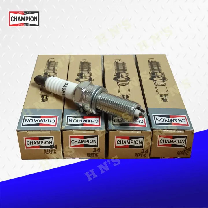 Champion Copper Plug Spark Plug for Chevrolet Sail ( Set of 4 ) RER8YC ...