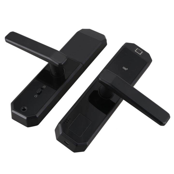 Fingerprint Lock Smart Card Digital Code Electronic Door Lock Home Security Mortise Lock Wire