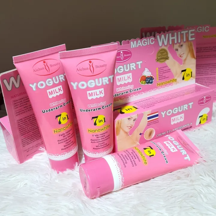 Authentic Set of 3 Magic Whitening Underarm Yogurt Cream | Lazada PH