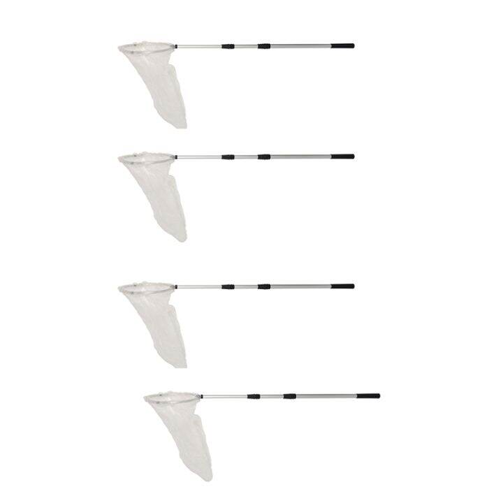 4X Bug Net Butterfly Catching Net Fish Nylon Net with Telescopic Handle ...