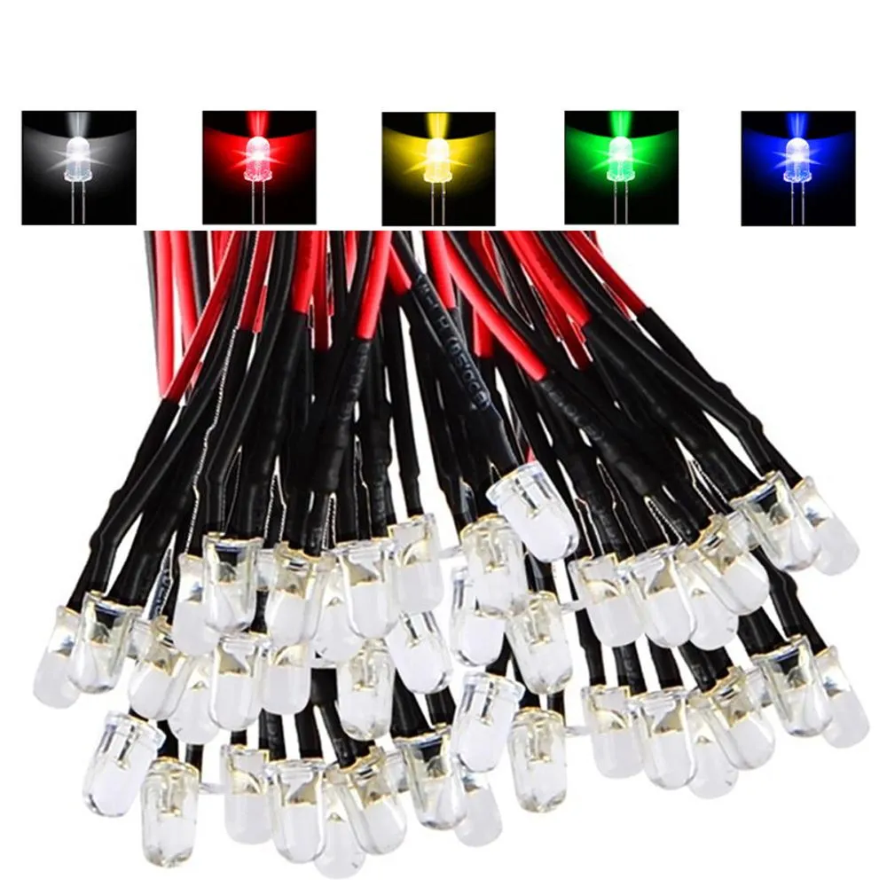 NEW Blinking 12V Colorful DC Light Emit Wired LED Diode | Lazada PH