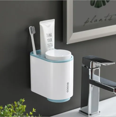 😍Ready Stock😍Ecoco Wall Mounted Tooth Brush Storage Holder Rack ...