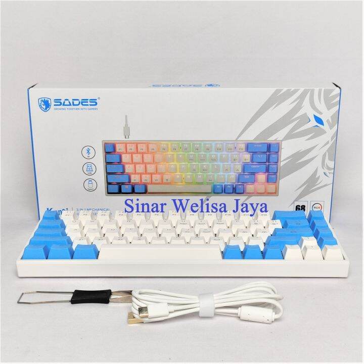Sades Kunai Wireless Mechanical Gaming Keyboard SK-868 | Lazada Indonesia