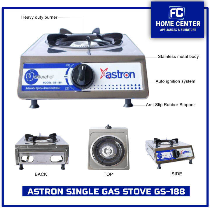 ASTRON SINGLE GAS STOVE GS-188 | Lazada PH