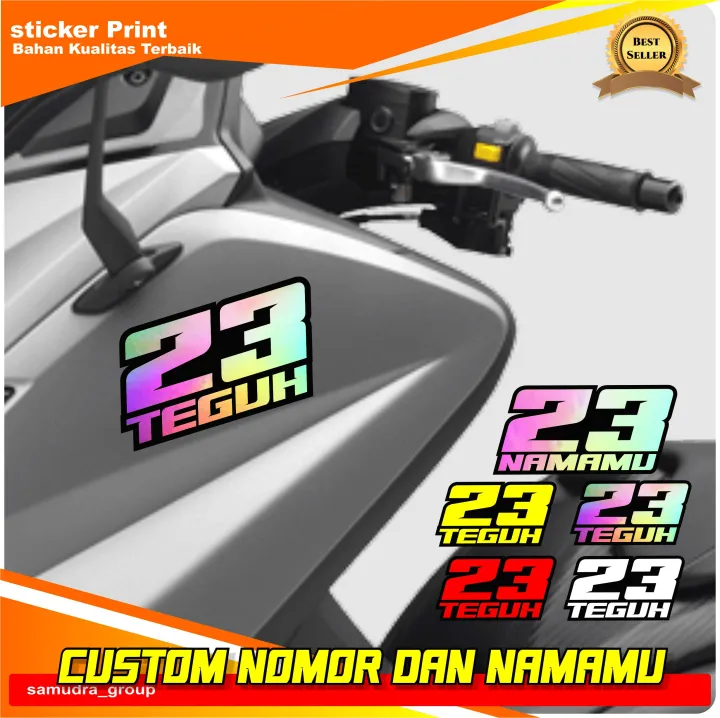 STICKER NOMOR CUTTING CUSTOM | Lazada Indonesia