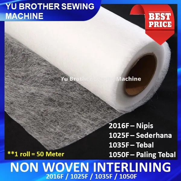 Kertas Gam/ Lapik Kolar/ Paper Gum/ Non Woven Interlining 1 Roll (2016F ...