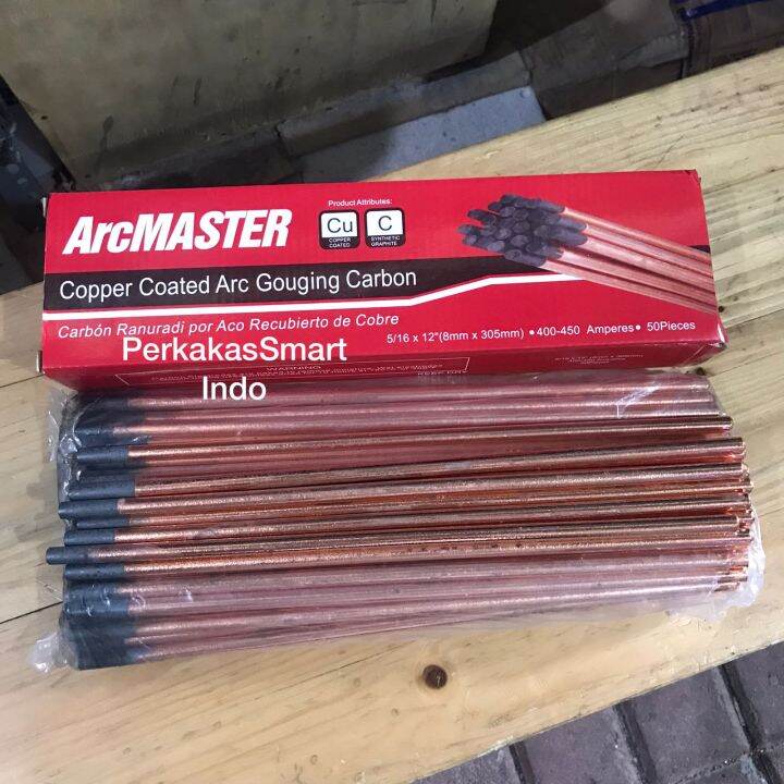 carbon gouging 8mm (Harga 1 batang)/kawat las potong 8 mm/kawat las ...