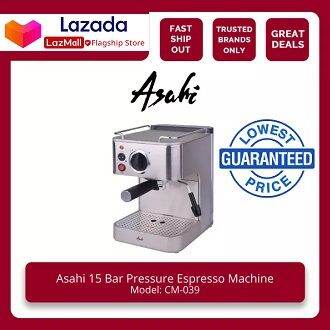 Asahi Coffee Machine CM-039 | 15 Bar Pressure Espresso Machine CM039 CM ...