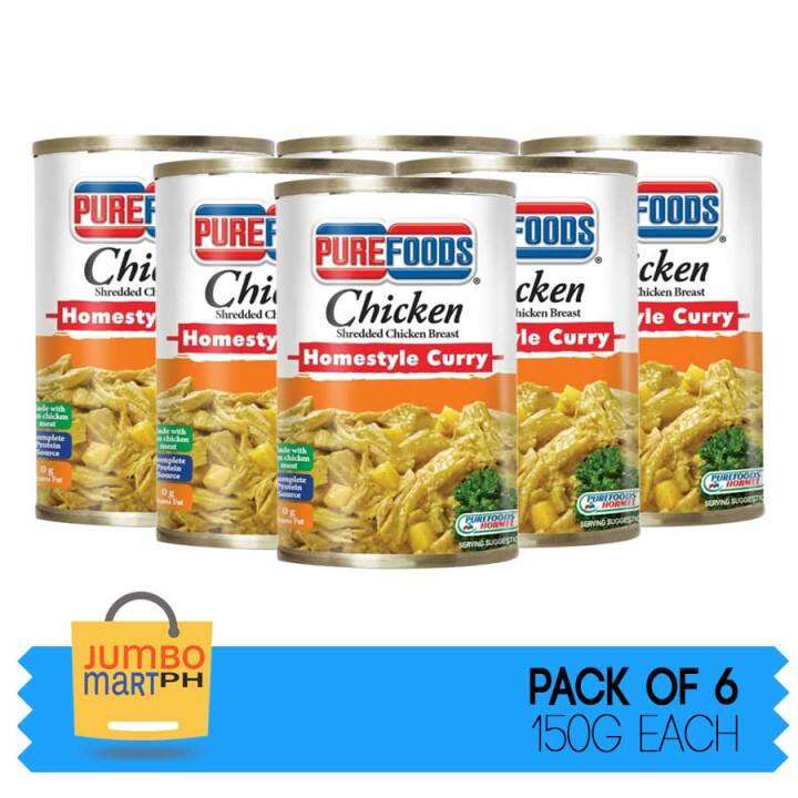 PUREFOODS CHICKEN HOMESTYLE CURRY 150G / SET OF 6 | Lazada PH