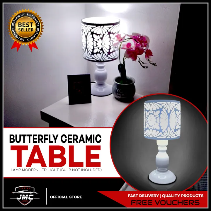 JMC Ceramic table Lamp Bedroom Bedside Lamp Simple Modern Creative ...