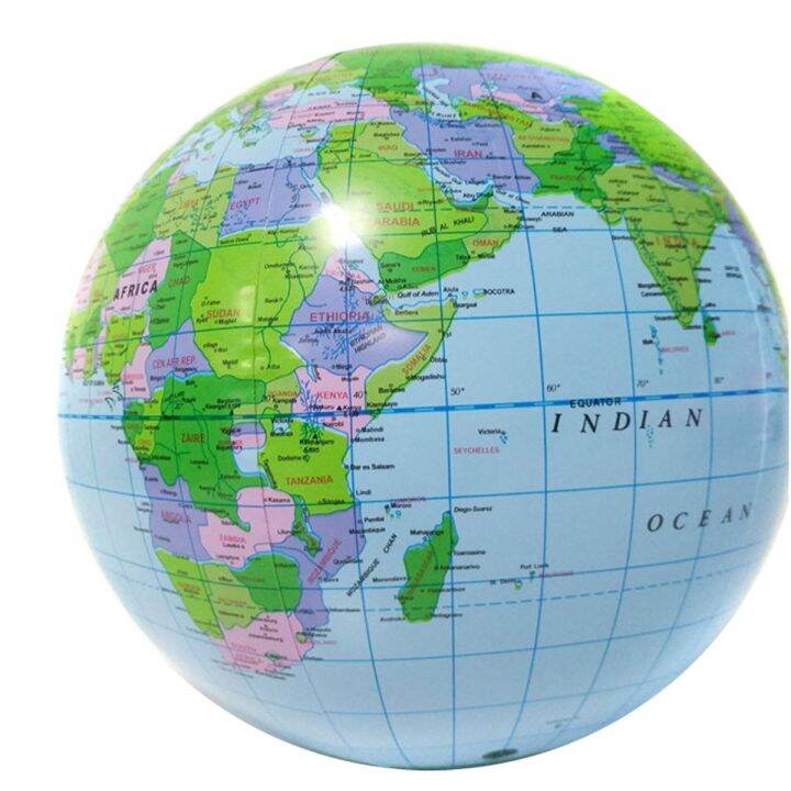 16 40cm Inflatable World Geography Earth Map Ball Beach Ball Inflatable ...