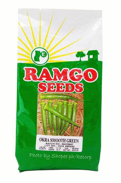 Ramgo Seeds Okra Smooth Green 1 Kilo Pack | Lazada PH