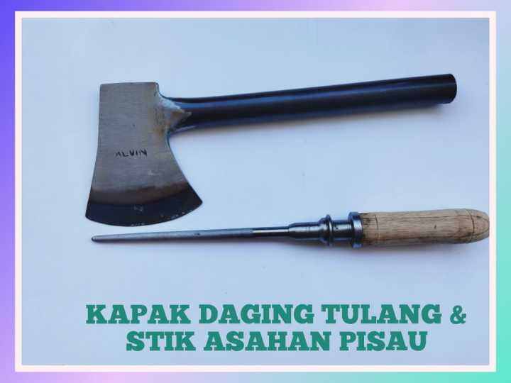 MURAH 2 BIJI KAPAK CINCANG DAGING TULANG DAN STIK ASAHAN PISAU-KAPAK ...