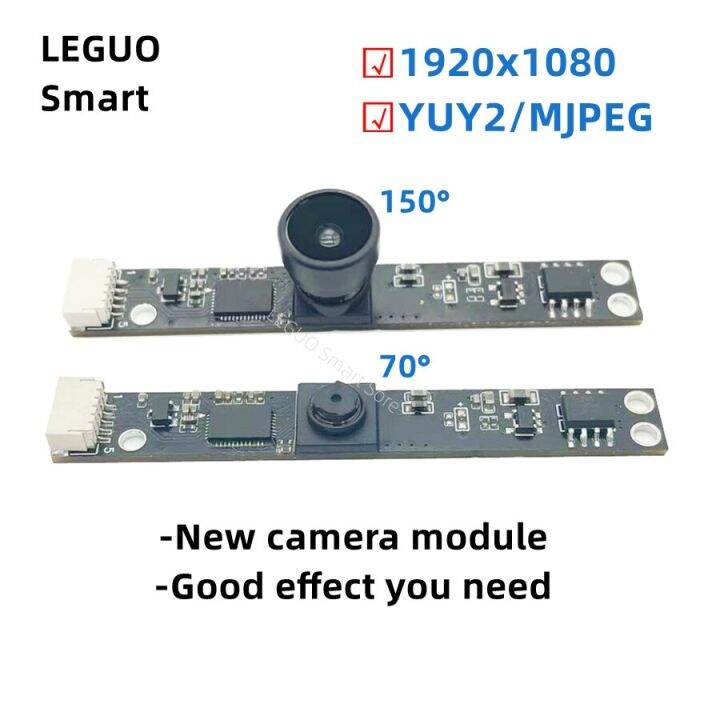 1080P CMOS USB Camera Module 2MP 30Fps Fisheye Wide Angle For Windows ...