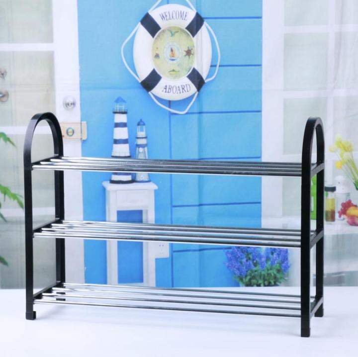 SANDYEASY DIY Assembly 3 Tier Shoes Rack | Lazada