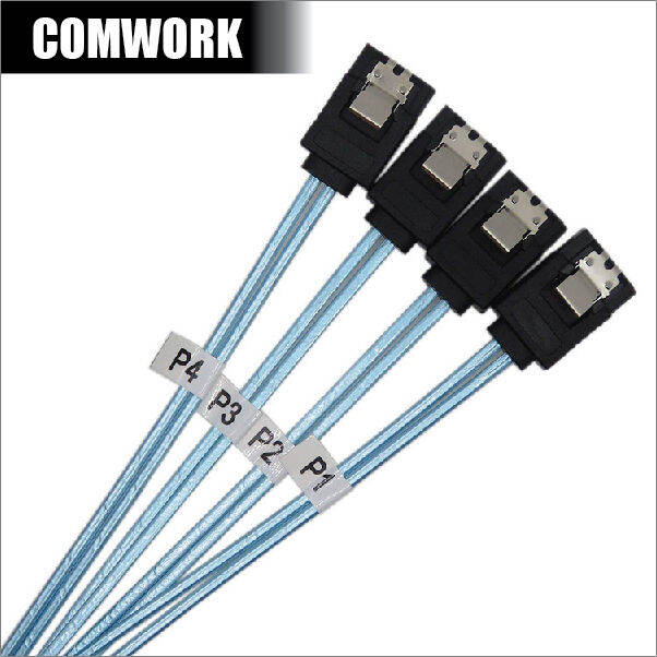 สาย เคเบิ้ล SATA TO SATA PORT 1M RAID CABLE INTERNAL HD ADAPTER ...