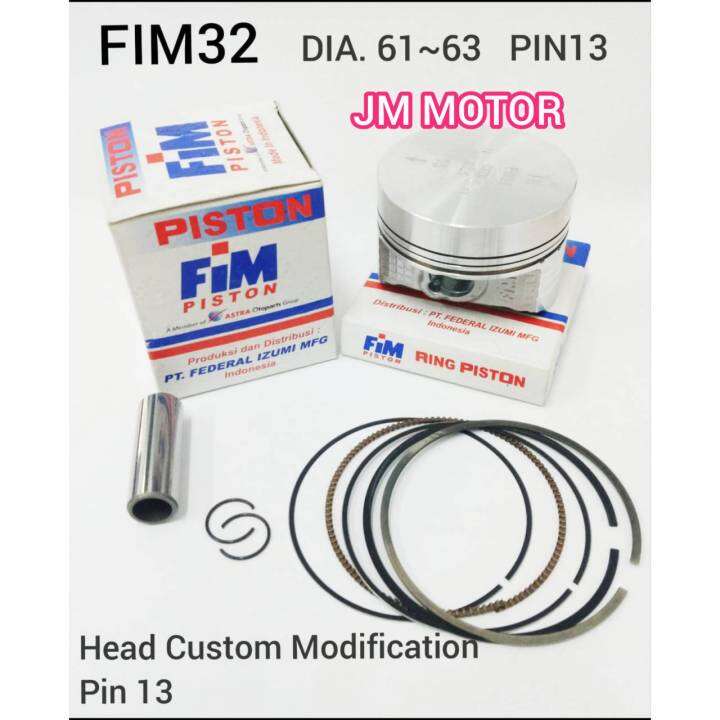 PISTON KIT MENTAHAN JUPITER SUPRA BEAT VARIO KARISMA FIM 32 PEN 13 ...