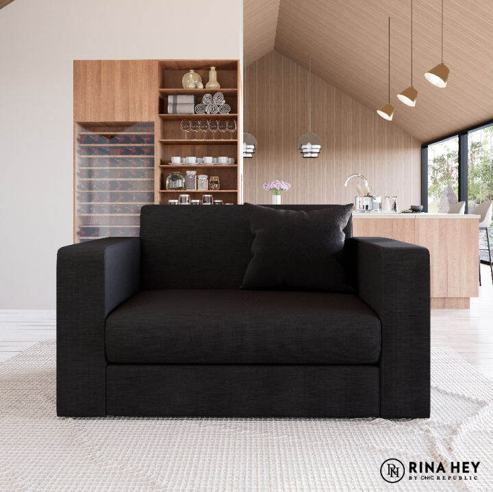 Rina Hey GOODY/2-FB,โซฟา 2 ที่นั่ง - สี แซนด์ , เทาเข้มเทรนดี้ | Lazada ...