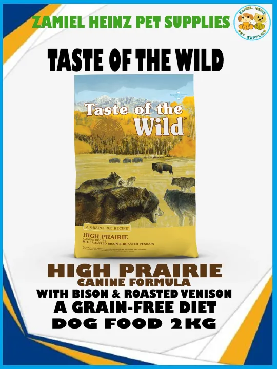 Taste of the Wild High Prairie Canine Recipe with Roasted Bison ...