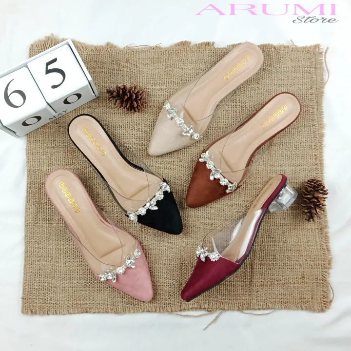 SILVIA AC24: SENDAL HAK KACA 3CM VARIASI. SENDAL WANITA | Lazada Indonesia