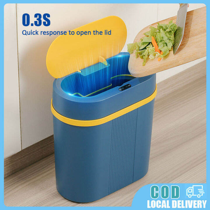 cod Smart Trash Can 12L USB Charging Trash Bin Wireless Sensor ... cod Smart Trash Can 12L USB Charging Trash Bin Wireless Sensor ...