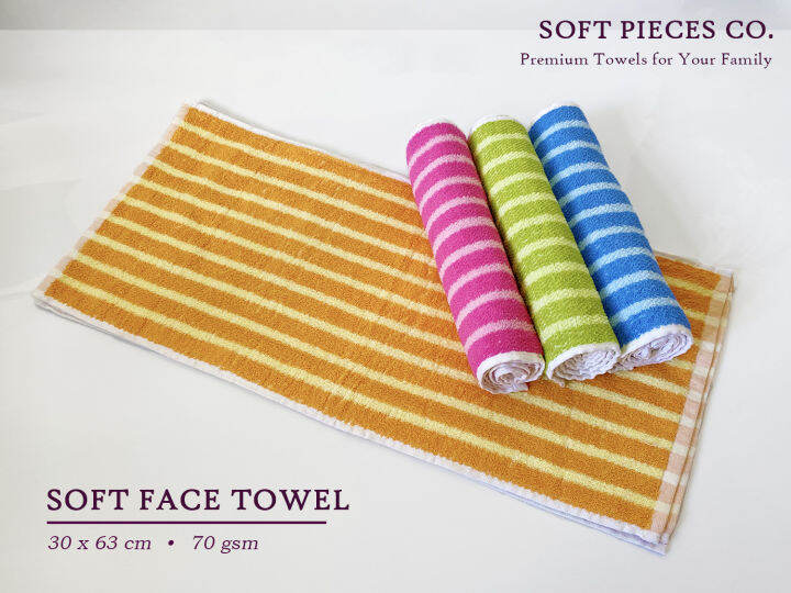 【READY STOCK】Soft Face & Hand Towel (30*66cm) 100% Cotton Tuala Tangan ...