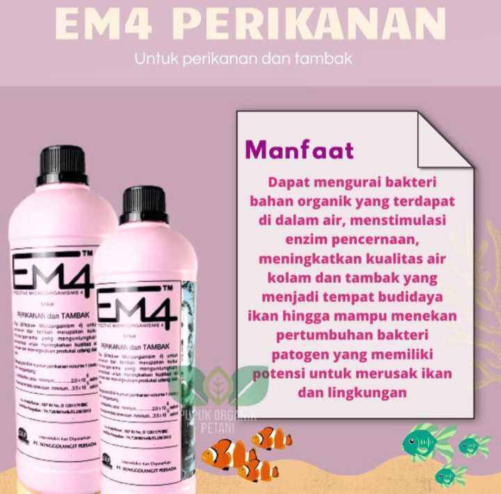 EM4 Perikanan mikroorganisme pupuk organik cair perikanan dan tambak 1 ...