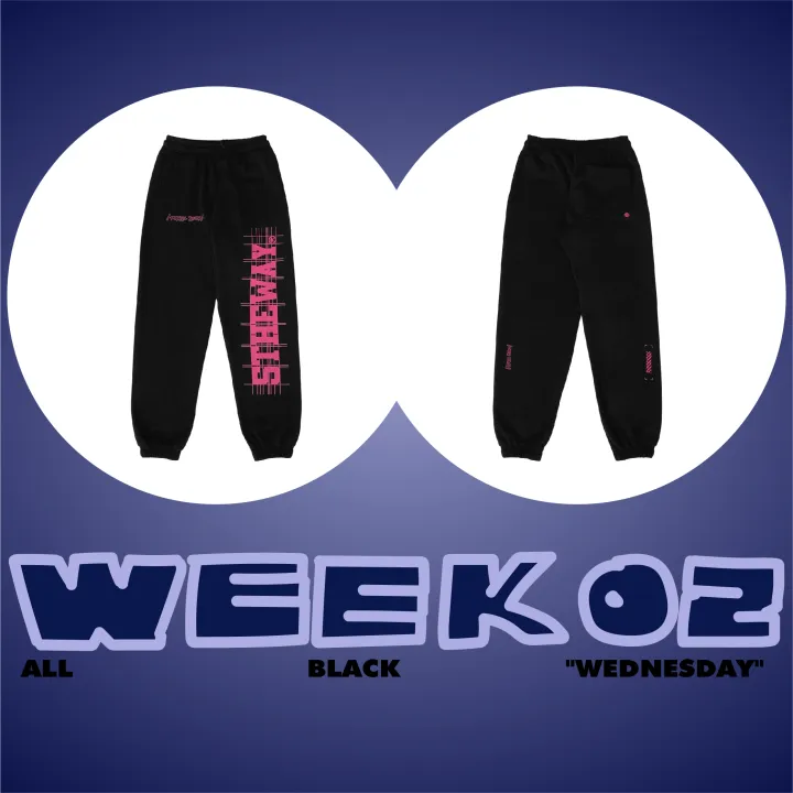 5THEWAY® /public icon/ BIG LOGO SWEATPANT™ in BLACK aka Quần Nỉ Đen ...