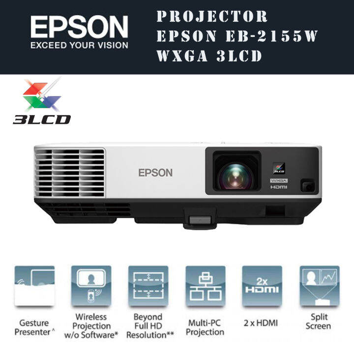 Projector Epson EB-2155W WXGA 3LCD | Lazada.co.th