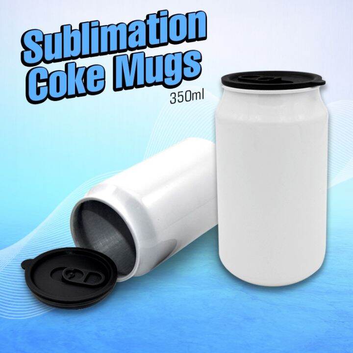 Quaff Sublimation Coated Aluminum Coke Mug White 350ml | Lazada PH