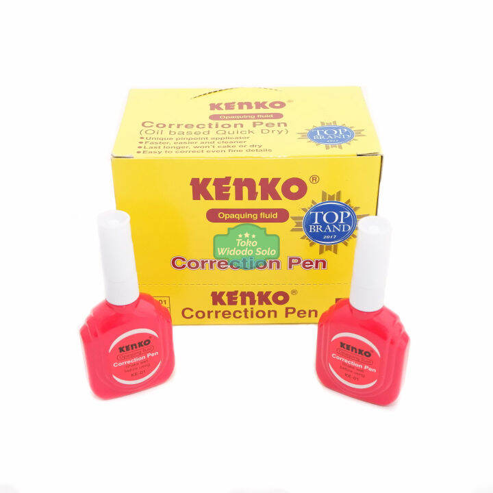 Tip Ex Cair Kenko KE 01 Tipex Correction Pen - 1 Box Isi 12 Buah ...