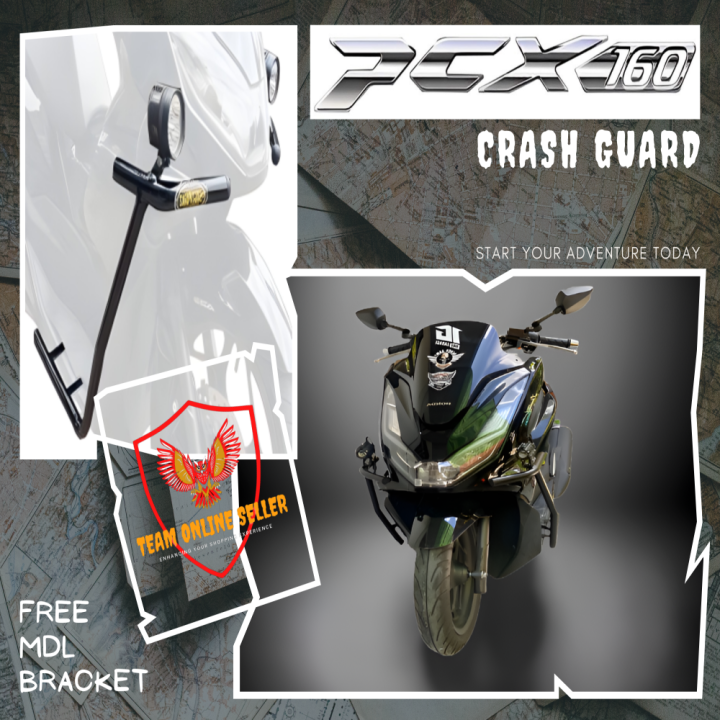 HONDA PCX 160 - HALF CRASH GUARD ( POWDER COATING ) | Lazada PH