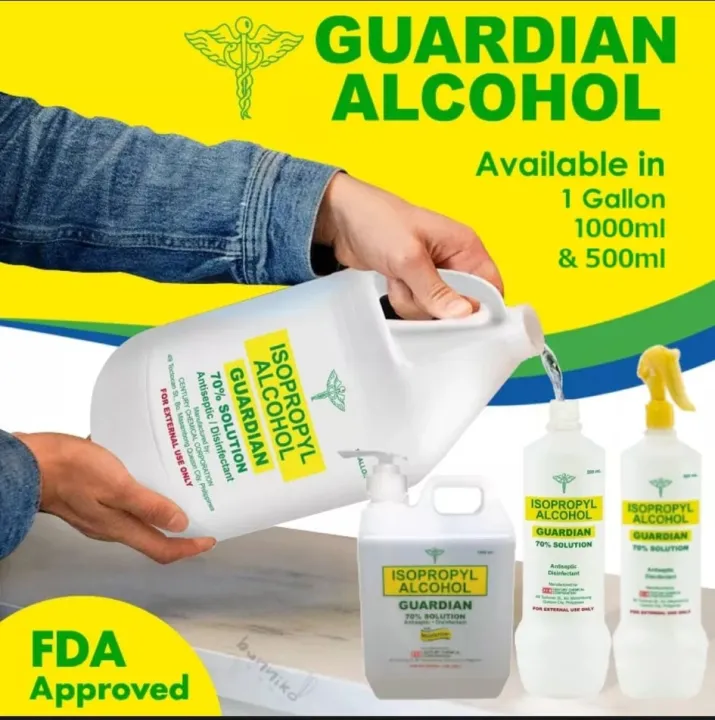 GUARDIAN ALCOHOL 70 ISOPROPYL DFA APPROVED | Lazada PH