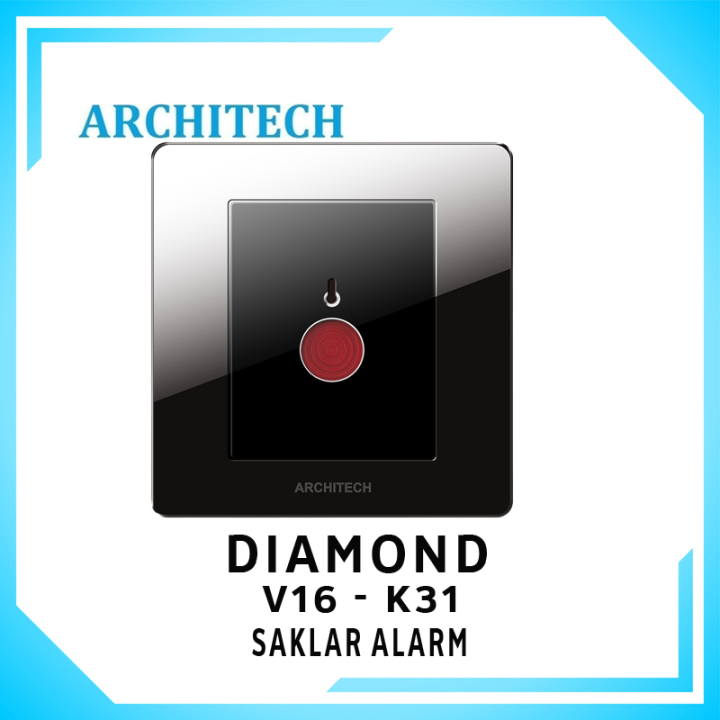 ARCHITECH V16-K31 DIAMOND BLACK Sakelar - Saklar Alarm 3A Black ...