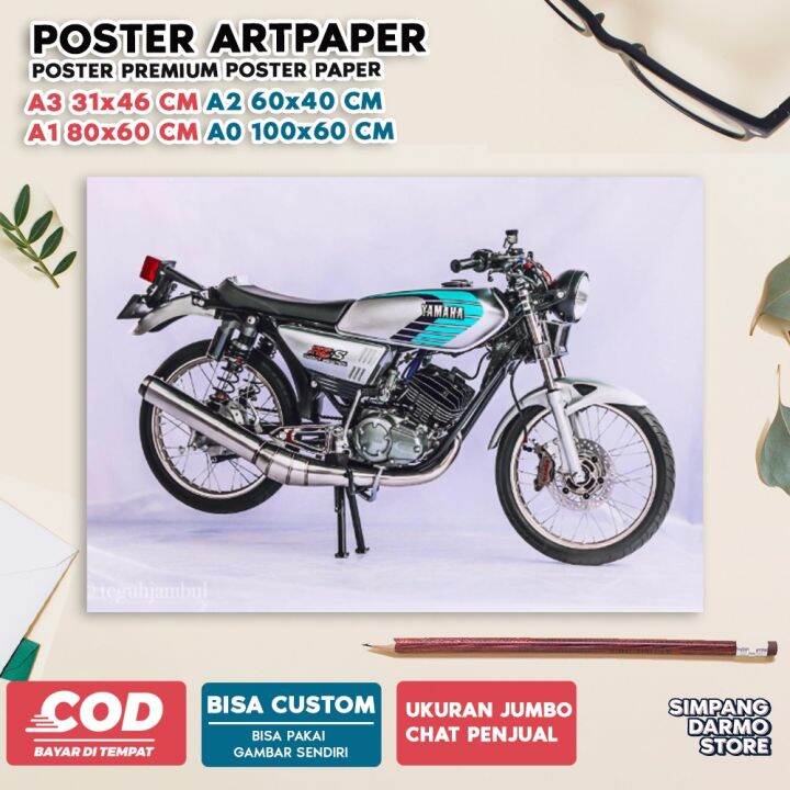 Poster RX KING Motor Preman Foto Motor Jadul Vintage Indonesia Yamaha ...