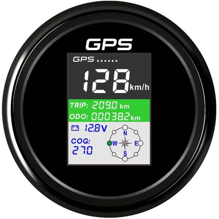 HD 85Mm GPS Speedometer + GPS Antenna Sensor Odometer Adjustable Trip ...