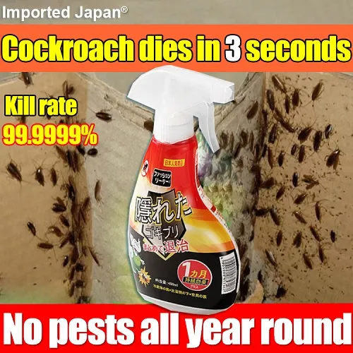 Kill all in 1 night🔥Japanese technology Cockroach killer spray 400ml ...