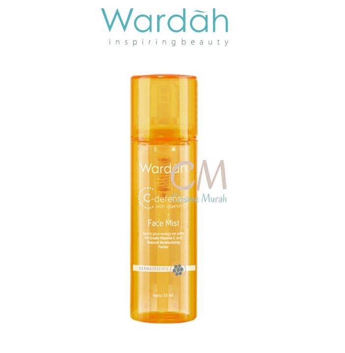 Wardah C-Defense Face Mist / Melembabkan Wajah / Setting Spray 55ml ...