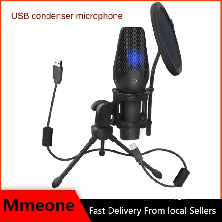 USB Computer Microphone Video Voice Game live Broadcast Microphone With ...