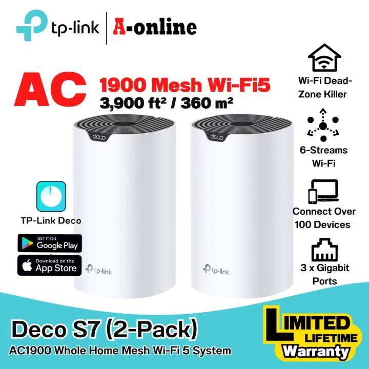 TP Link Deco S7 (2P) AC1900 Whole Home Mesh Wi-Fi System Deco S7 ...