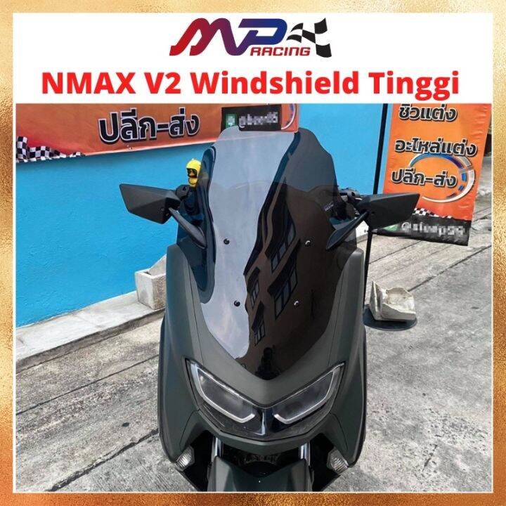 Exclusive NMAX V2 Windshield Tinggi dan side mirrorYamaha Nmax V2 Visor ...
